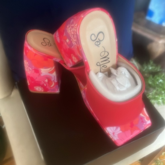So Me | Shoes | Thick Heels Summer Fun Shoes | Poshmark